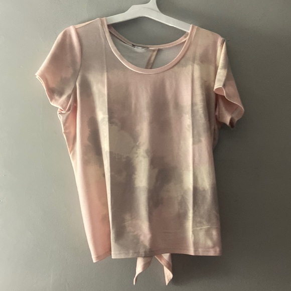 VENUS | Tops | Venus Pink And Tan Tie Dye Top Nwot L | Poshmark